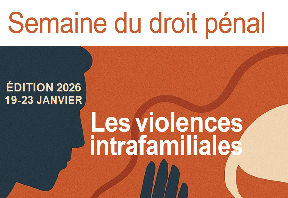 Semaine du droit pénal : Les violences intrafamiliales (19-23 janvier ...